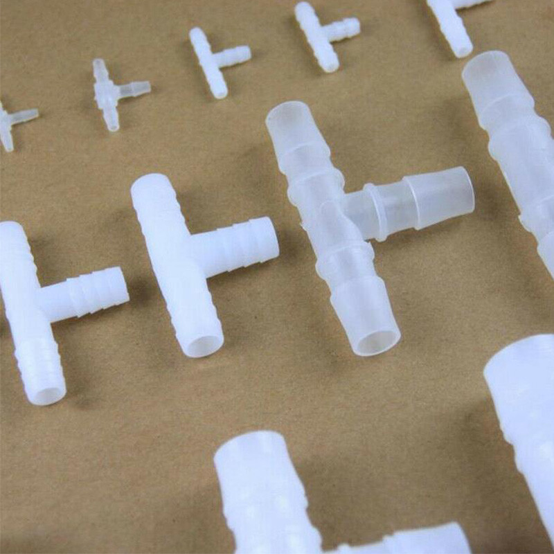 T-TYPE THREE WAY Plastic Barbed Connector Pipe Hose Tube Fitting Equal ...