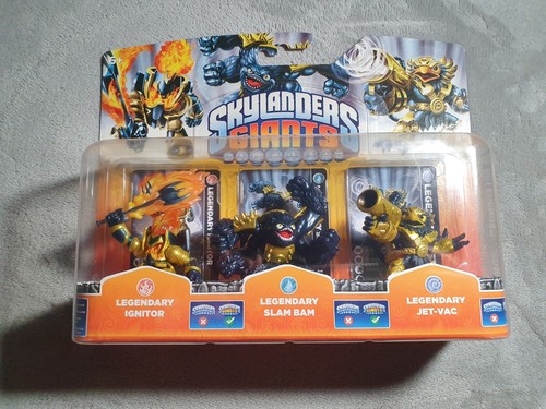 Legendary Triple Pack Skylanders Giants Ignitor + Slam Bam + Jet-Vac, Brand New | eBay
