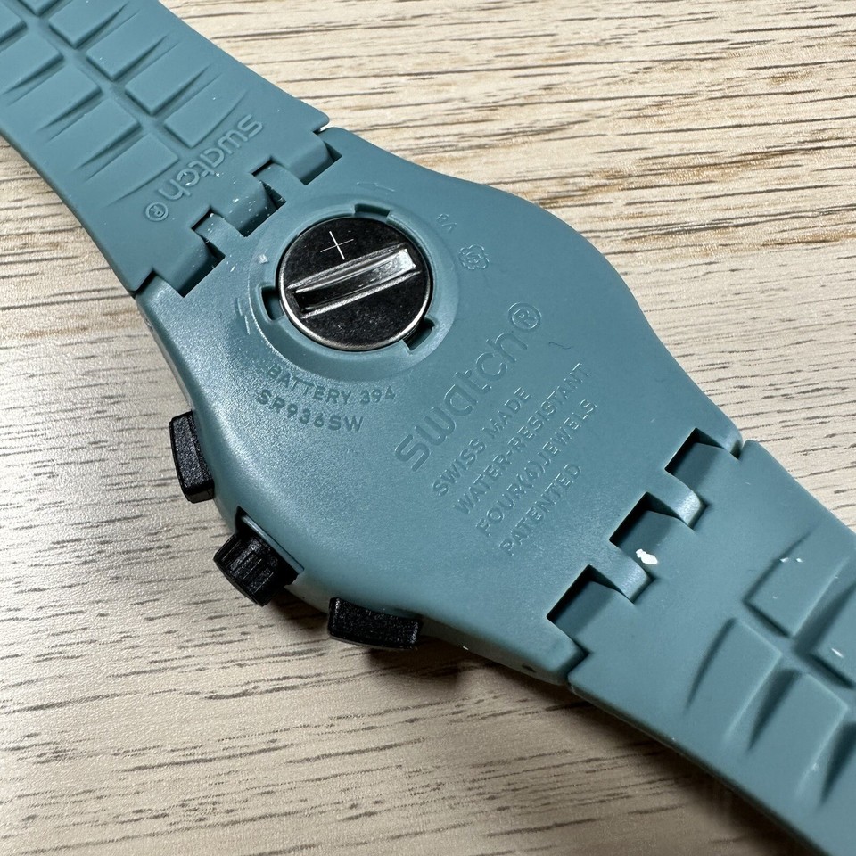 NEW Swatch XX SPEED SUSG401 Men's Soft Plastic Green Orange Watch ...