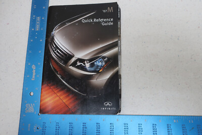 SUPPLEMENT 2007 07 INFINITI M QUICK REFERENCE GUIDE OWNER'S MANUAL BOOK ...