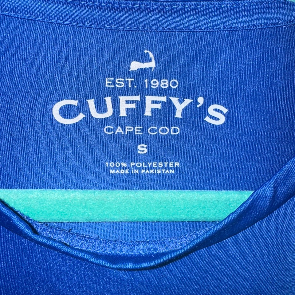 Cuffy's Cape Cod Mass T Shirt Blue Pullover Long Sleeve Tee Logo Men's ...