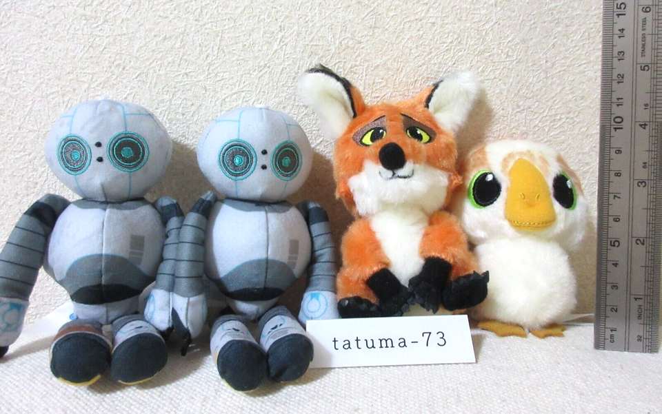 The Wild Robot Roz Plush Doll Mascot Stuffed Toy Set of 4 SEGA 2025 ...