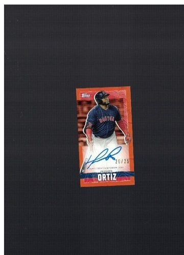 David Ortiz Boston Red Sox 2023 Topps Mini Orange RIP Autograph 20/25 ...