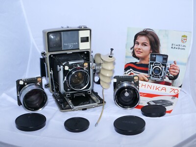 Linhof Technika-70 (3) ZEISS Lenses: 53mm, 100mm, 180mm. 6x7 Film Back ...