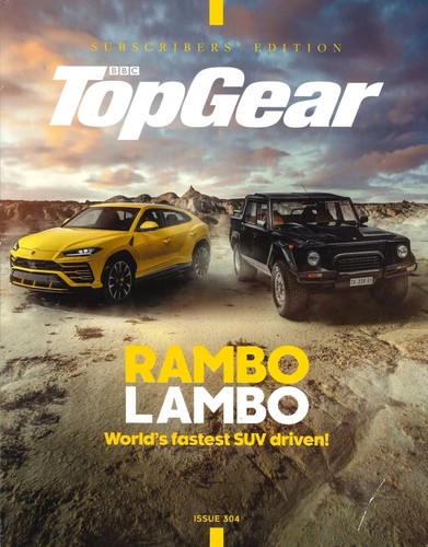 UK BBC Top Gear Magazine: Issue 304, Lambo Urus, Alfa Stelvio, McLaren ...