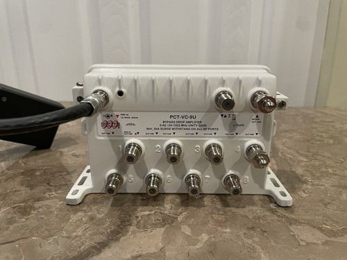 PCT PCT-VC-9U Bypass Drop Amplifier 5-42/54-1002MHz Unity Gain With ...