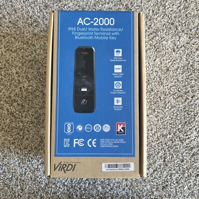Virdi AC-2000 Fingerprint Terminal, AC2000SC, Brand New | eBay