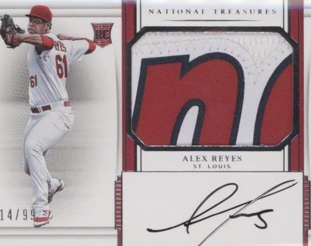 2017 Panini National Treasures - Rookie Materials Signatures Alex Reyes ...