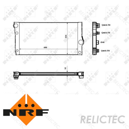 Coolant Radiator BMW:F01 F02 F03 F04,F12,F13,F06,6,7 17117605644 ...