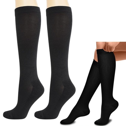 New Flight Soft Compression Socks Knee High Anti-Fatigue Stockings ...