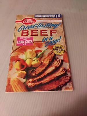 Vintage 1991 March, Betty Crocker Cookbook #54, "Great-Tasting Beef" Booklet | eBay