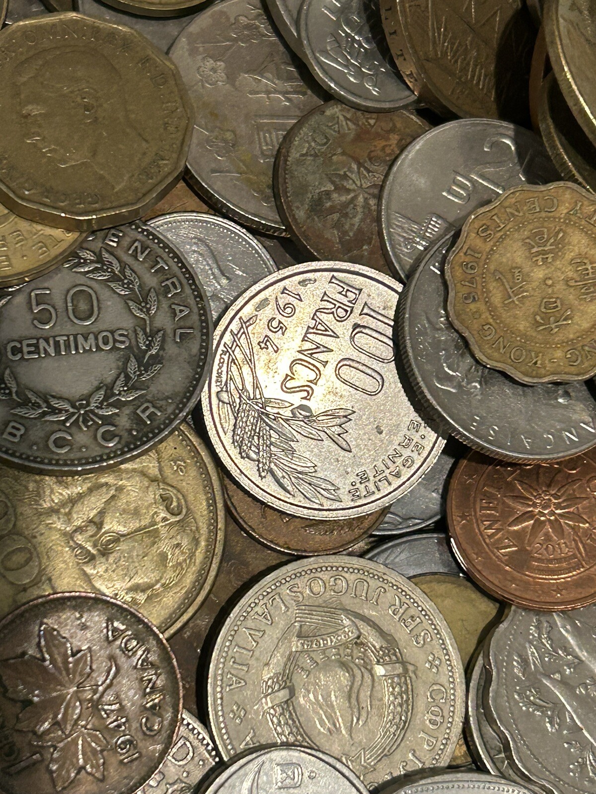 Assorted Foreign Coins Mixed Lot 21 lb Bulk Worldwide Coins