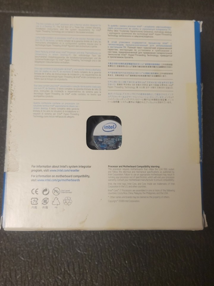 intel core i7 920 cpu in original box | eBay