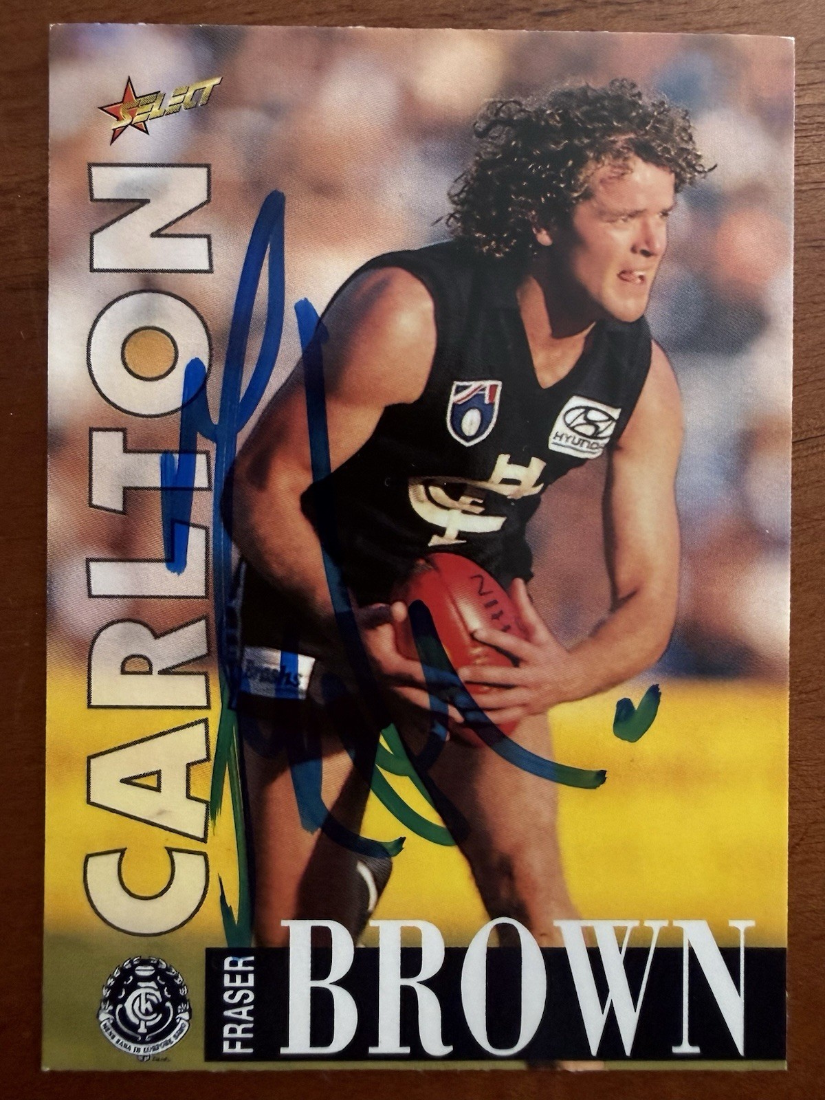 Fraser Brown Signed 1996 AFL Select Carlton Blues | eBay Australia