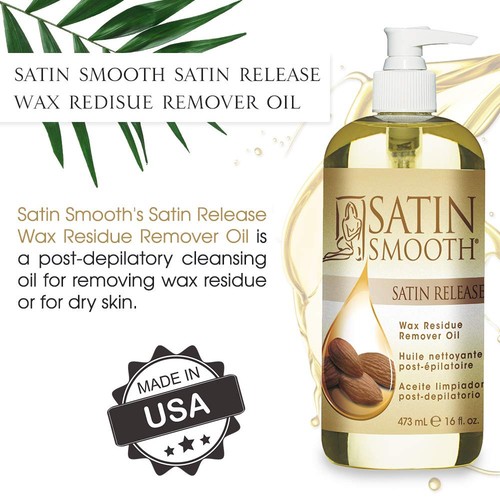 Satin Release Wax Residue Remover Oil, Post-Wax Treatment Fast ...