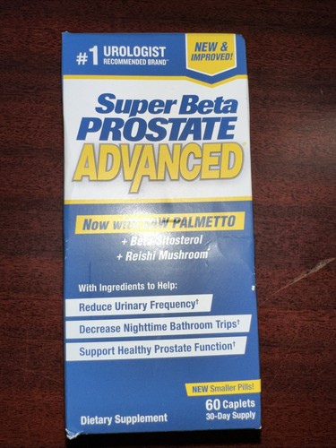SUPER BETA PROSTATE ADVANCED VITAMIN SUPPLEMENT 60 CAPLETS EXP 2/2028 ...