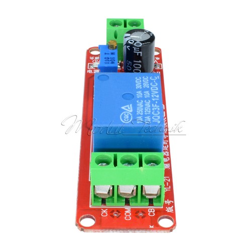 10PCS 12V NE555 Delay Relay Shield Timer 0 to 10 Second Switch Module ...