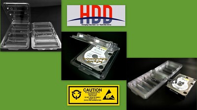 3.5" Internal Hard Disk Plastic Box Container Anti-Static - Lot of 3 10 ...