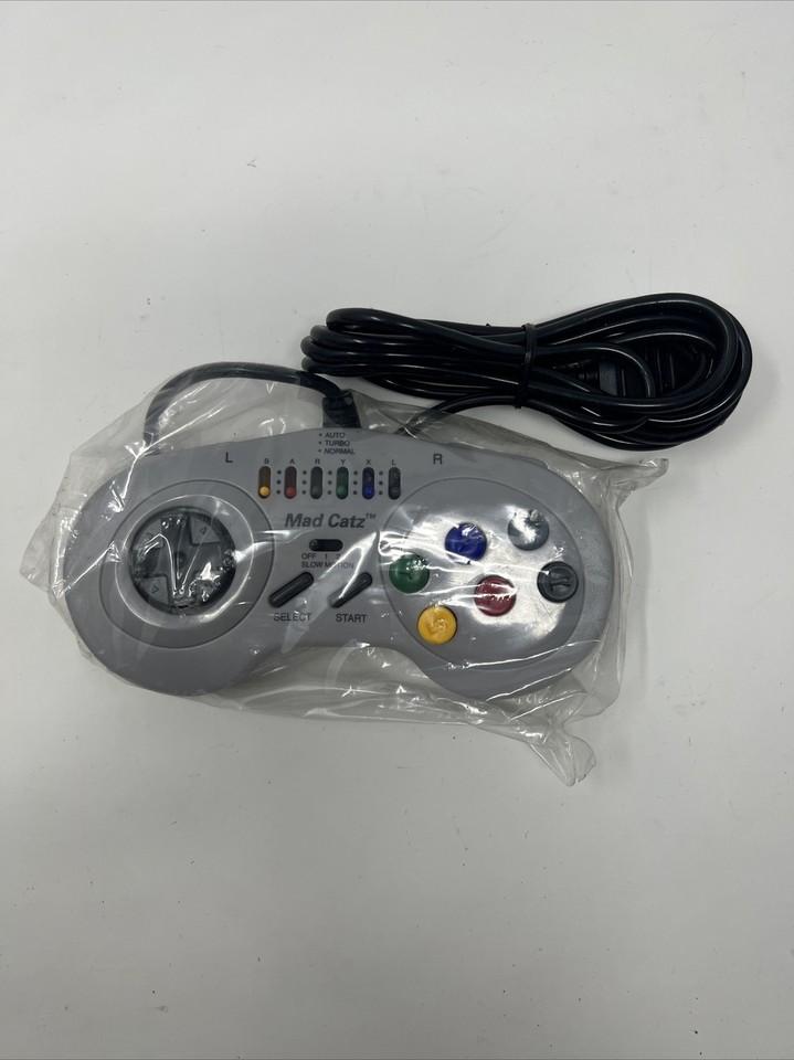 RARE Mad Catz SNES Advanced Controller Pad Super Nintendo Controller ...