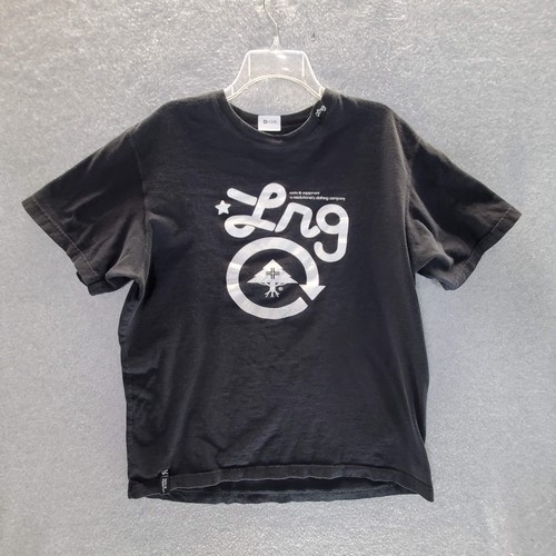 LRG Men T-Shirt XL Black Graphic Logo Spellout Tree Arrow Roots ...