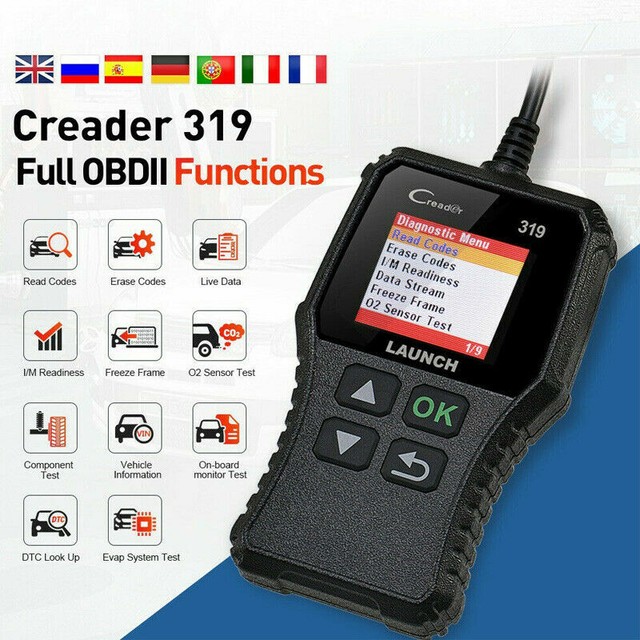 Obd2 Scanner Vident Ieasy310 Code Reader Check Engine Fault Car ...