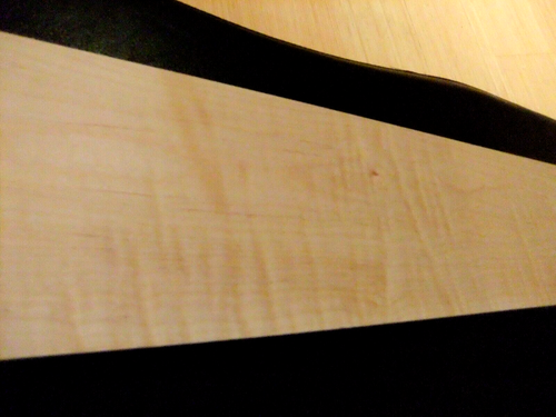 Nice Figured Curly Tiger Maple Board Wood Lumber 5 1/2"X47" FREE SHIP ...