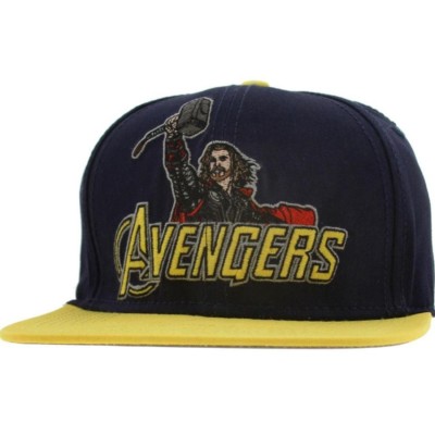Marvel The Avengers Thor Snapback Cap (navy / yellow) | eBay