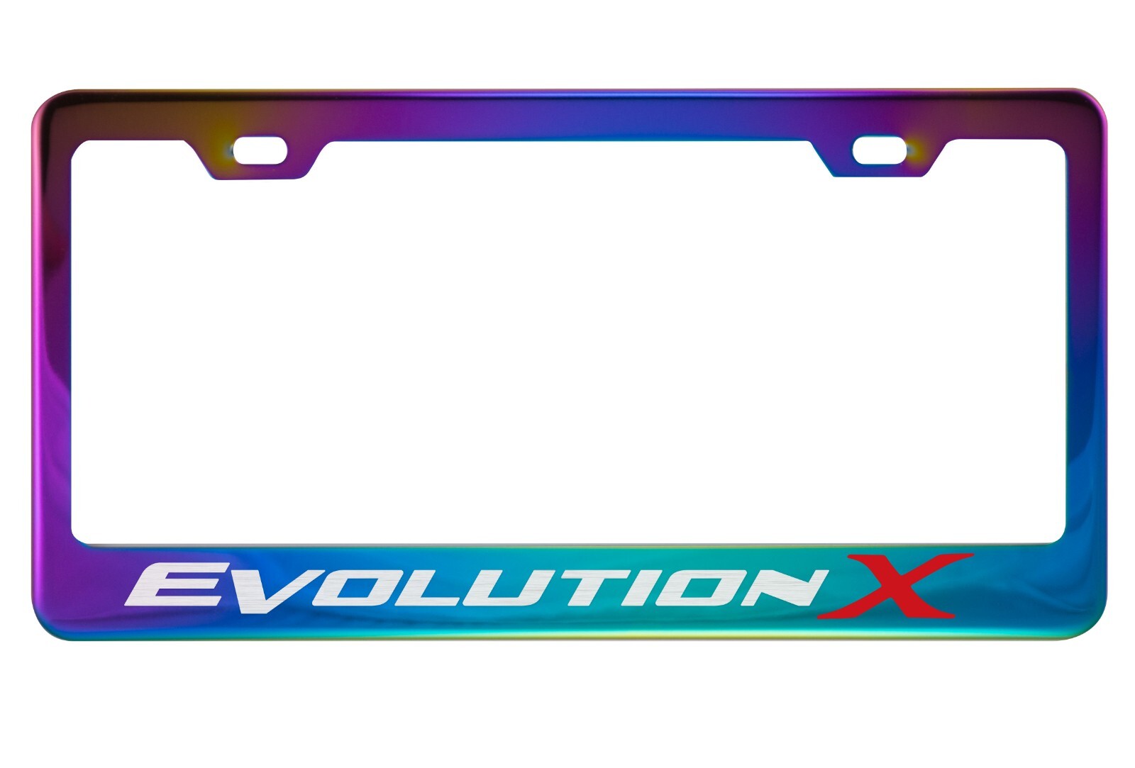 Neo Chrome License Plate Frame for Evolution X, Evo X | eBay
