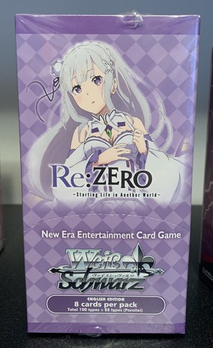 Re: Zero Vol 1 Booster English Factory Sealed Display Box Weiss Schwarz ...
