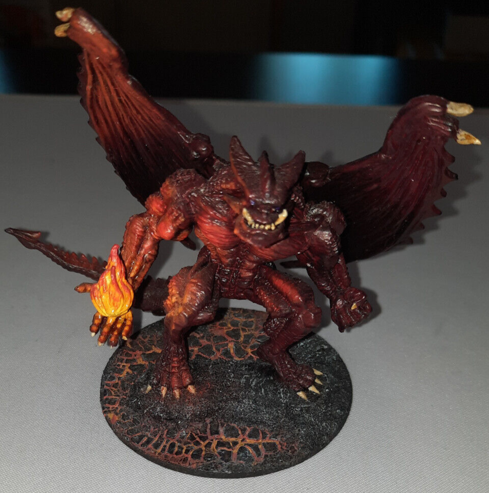 Reaper Miniatures Pro Painted Scorched Earth Pit Fiend Mini For D&D ...