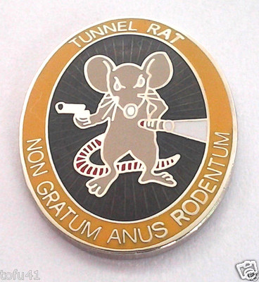 TUNNEL RAT (1-1/8") VIETNAM Military Hat Pin 15075 HO | eBay