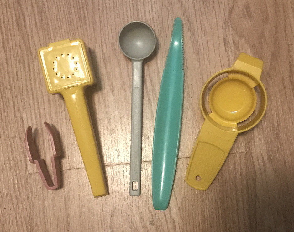 5 Vtg TUPPERWARE Hostess Party Favors Gift Giveaways Butter Melon Egg ...