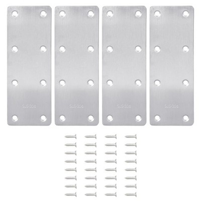 4Pcs Metal Straight Brace Stainless Steel Fixed Angles Support Brackets ...