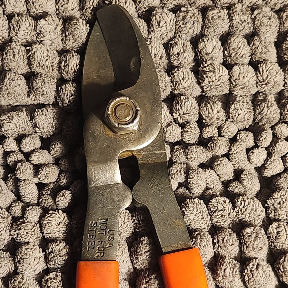 Blue Point Battery Cable Wire Cutters Shears 8" Long Pliers Red Snip ...