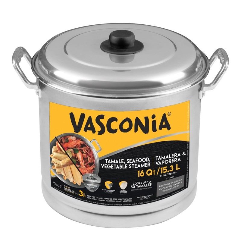 32 Qt Steamer Tamale Pot Aluminum Stockpot Seafood Soups Crawfish Boils ...