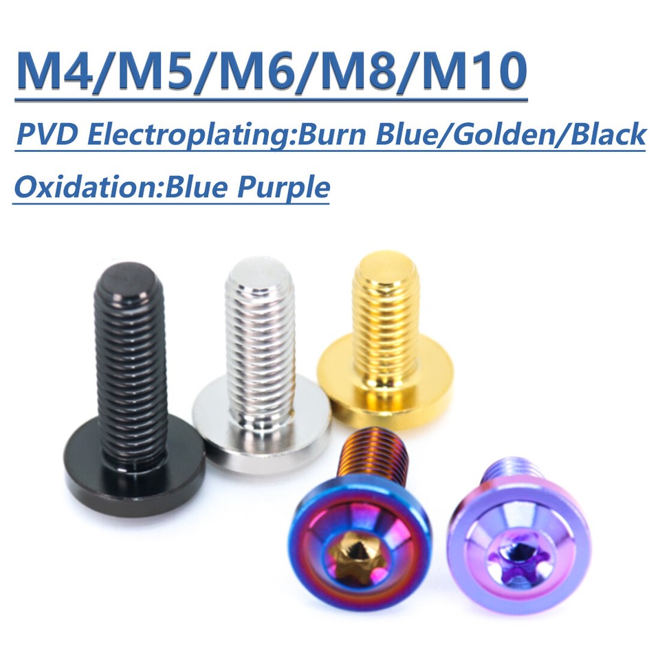 M4 M5 M6 M8 M10 Titanium Bolts Plum Head Truss Screw For Motorcycle ...