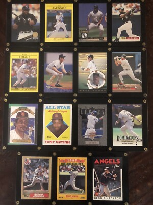 BaseBall card Collection Bo Jackson, Tony Gwynn, Wade Boggs, Reggie ...