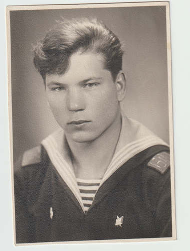 Photo Portrait Man Sailor Baltic Fleet Soviet Fleet Soviet Navy ...