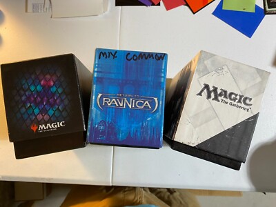 MTG THREE FAT PACK Boxes Starter Collection Lot Magic Gathering Cards ...