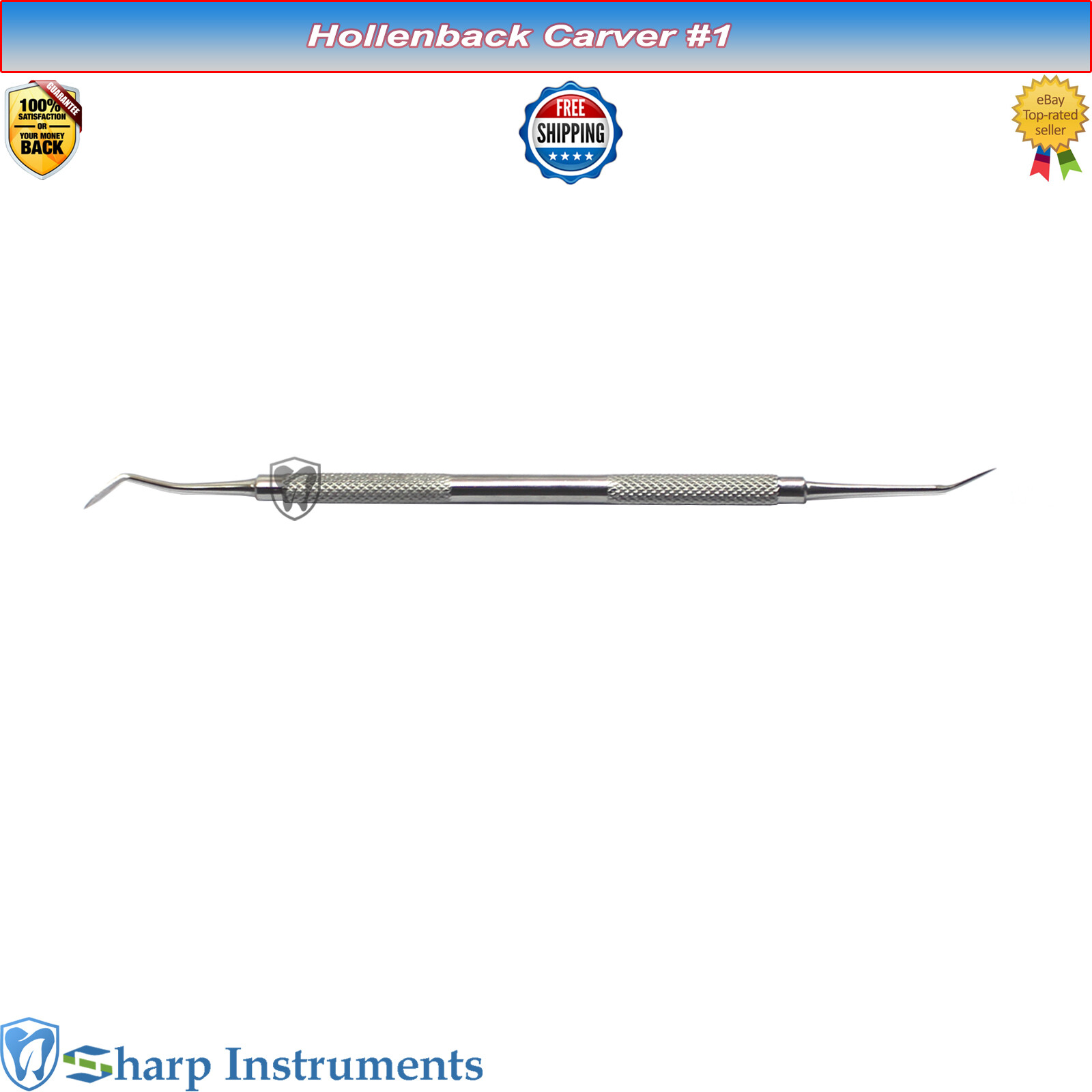 Hollenback Carvers # 1, 2, 3, 1/2, 3s Dental Instruments Double Ended ...