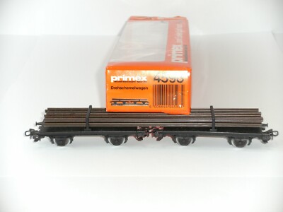 Primex HO 4598 Drehschemelwagen mit Schienenprofilen der DB in OVP ...
