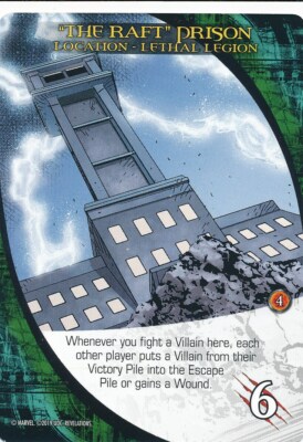 RAFT PRISON Upper Deck Marvel Legendary REVELATIONS LOCATION LETHAL ...