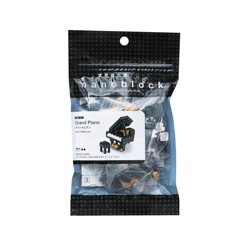 NEW NANOBLOCK Grand Piano Black - Nano Block Micro-Sized Building ...