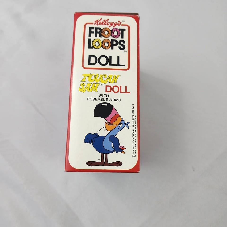 Kelloggs Doll Toucan Sam Toy Froot Loops 1984 Posable Arms Cereal ...