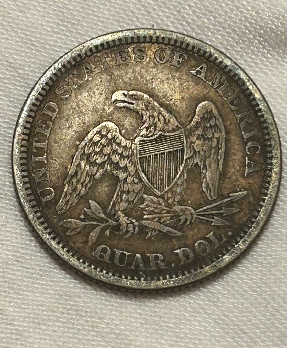 1861 Seated Liberty Quarter - Beautiful Detail & Toning!! 🔥🔥🔥 | eBay