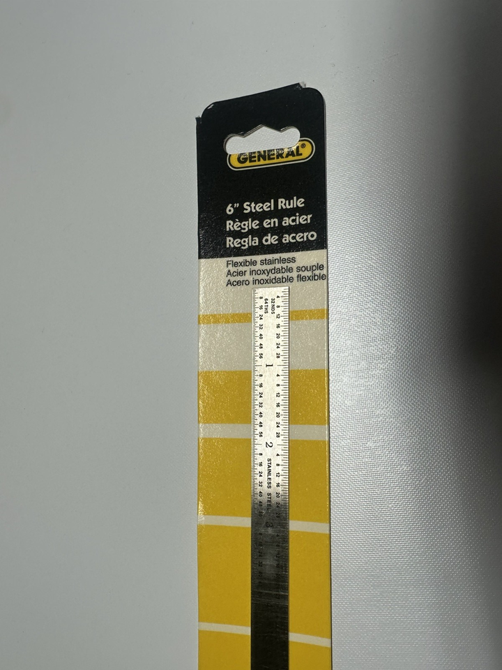 New Old Stock Vintage General Stainless Steel 6" No. 616 Rulers Made in ...
