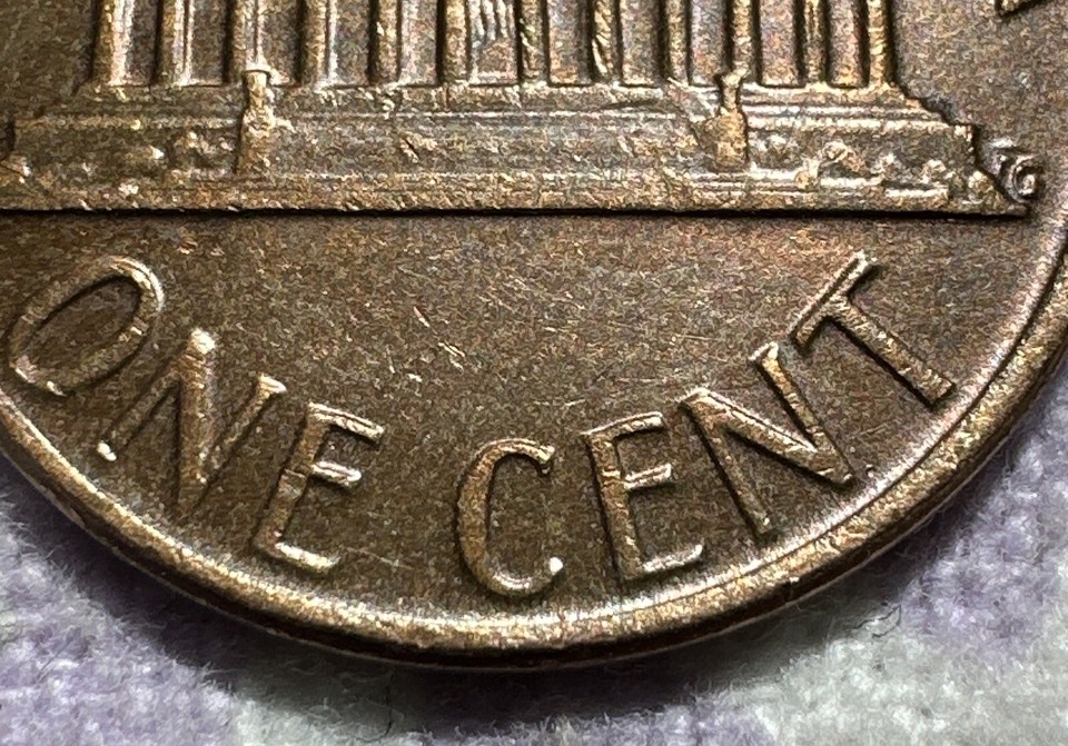 1978 D PENNY Denver Mint Rare Filled Mint Mark | eBay