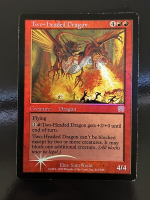 FOIL Two-Headed Dragon | MtG Magic Mercadian Masques |English |Lightly Played LP | eBay