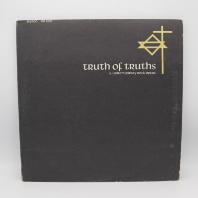 Truth Of Truths: A Contemporary Rock Opera STEREO VINYL LP Booklet ...