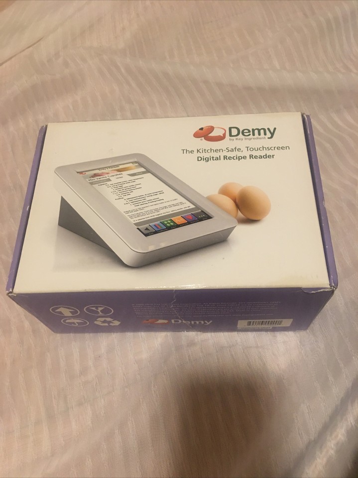 Demy Digital Recipe Reader Kitchen Safe 7" Touchscreen Device By Key ...